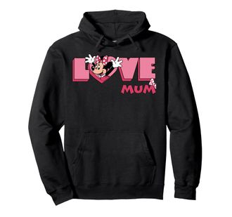 Disney Minnie Mouse Love Mum Muttertag Pullover Hoodie