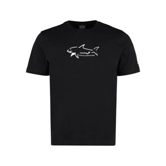 Paul & Shark Cotton T-shirt - - Tops - Herren - Schwarzk - 2XL