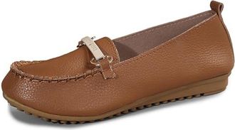 Generic Talons Bouts confortables, respirants, antidérapants, avec bout rond et semelle douce Sandale élégante, marron, 37 EU