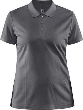 Craft Damen Core Unify Poloshirt Polohemd, grau, X-Large