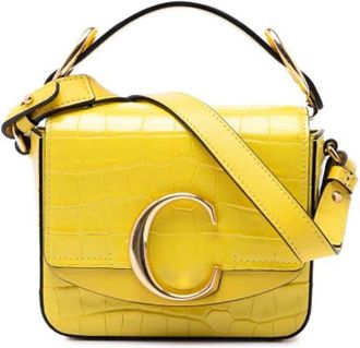 Chlo&eacute; Pre-owned C Satchel - Femme - Pre-owned - Jaune - Taille: ONE Size