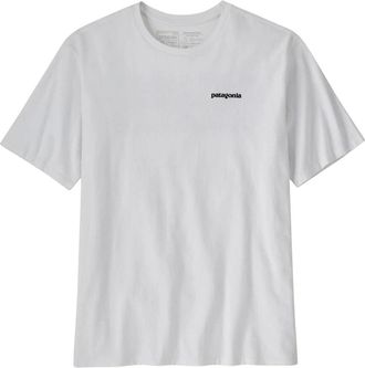 Patagonia Homme, Tops, Blanc, Taille: S P-6 Logo Responsibili-Tee