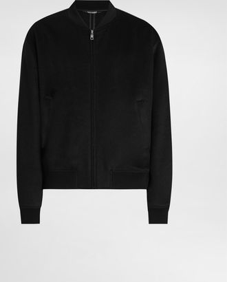 Dolce & Gabbana Bomberjacke Aus Kaschmir - Mann Mäntel Und Jacken Schwarz 44