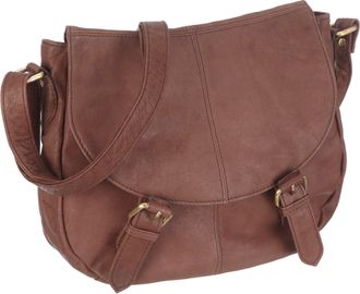 contempo Cntmp 3186 Damen Schultertaschen, Braun (braun), 24x25x8 cm (B x H x T)