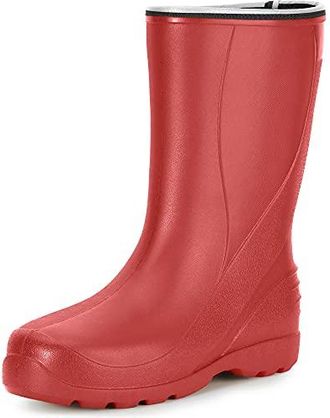 Ladeheid EVA Bottes de Pluie en Caoutchouc Femme LADW005 (Rouge 1841, 39 EU)