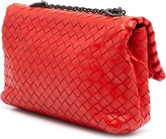 Bottega Veneta Hobo Bags - Baby Nappa Intrecciato Olimpia Crossbody - Gr. unisize - in Rot - f&uuml;r Damen