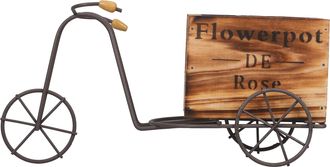 BESPORTBLE Vintage Eisen Fahrrad Modell Dekoration mit Blumentopf Miniatur Fahrrad Ornament aus Dekorativer Pflanzk&uuml;bel f&uuml;r Schreibtisch und Wohnraum Geschenkide