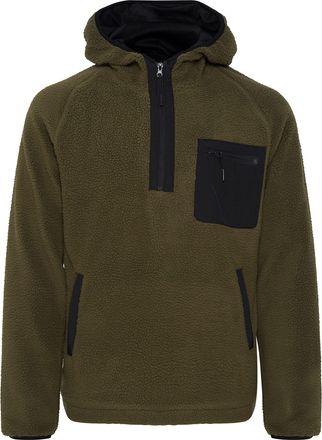 Indicode Trent Herren Fleecejacke Sweatjacke Jacke mit Kapuze, Größe:L, Farbe:Army (600)