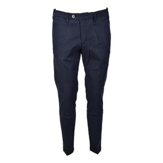 Michael Coal Lyocell-Baumwoll-Mischgewebe Stretch Hose - - Trousers - Herren - Blau - W33