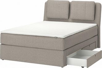 IKEA LILLFJ&Auml;LLET Boxspringbett mit Bettkasten