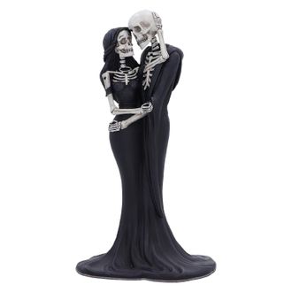 Nemesis Now Eternal Embrace Dekofigur, 24 cm, Kunstharz, Gothic-Hochzeitsgeschenk, Skelettumarmung, aus feinstem Kunstharz, handbemalt, Schwarz und Weiß
