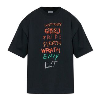 VETEMENTS T-Shirt mit Aufdruck - - Tops - Herren - Schwarzk - S