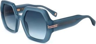 Marc Jacobs Geometric Shape Sunglasses for Women, 53 mm Size, Blue