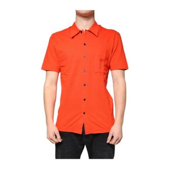 Dolce & Gabbana Orange Slim Fit Polo Shirt - - Shirts - Herren - Orange - M