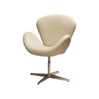 Generic B&uuml;rostuhl, Computerstuhl Aus Leder Mit Hoher R&uuml;ckenlehne, H&ouml;henverstellbar, Kann 200 Kg Tragen, for Konferenz- Und Besprechungsr&auml;ume Zu Hause(White)