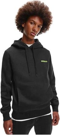 Calvin Klein Homme, Sweatshirts et sweats &agrave; capuche, Noir, Taille: L Flock Box Sweat &agrave; capuche