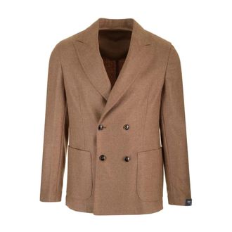 Barba Easy Double-Breasted Jacket - - Jackets - Herren - Braun - 2XL