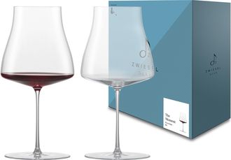 Zwiesel Glas Pinot Noir Rotweinglas The Moment (2-er Set), in Handarbeit mundgeblasene Rotweingläser, elegante Tritan-Kristallgläser für Rotwein (Art.-Nr. 122095)