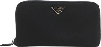 Prada Pre-owned Nylon Long Wallet M506 - Femme - Pre-owned - Noir - Taille: ONE Size