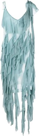Dries Van Noten Femme, Robes, Bleu, Taille: 38 FR Slip Dress