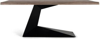 Giner&Colomer Giner Y Colomer - Table couleur sable en bois dacacia et m&eacute;tal 200cm