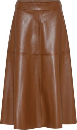 Bruuns Bazaar Femme, Jupes, Brun, Taille: 36 FR &Eacute;l&eacute;gante jupe longueur genou