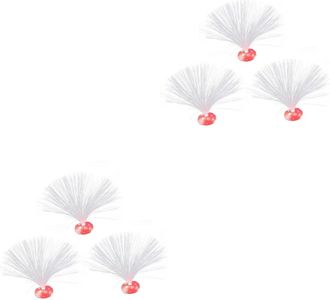 Angoily 6 Stk faseroptische Lampe glasfaserlampe mit farbwechsel Farbwechselnde Faserlichter kleines Nachtlicht Mehrfarbige Lichtwellenleiter nachtlampe LED-L