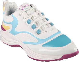Skechers Hot Melt Sneaker f&uuml;r Damen (Wei&szlig;/Gr&uuml;n/Schwarz)