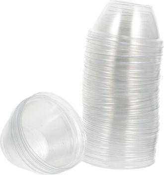 Supvox 100 STK Isolierungsabdeckung für Sämlinge abdeckplane durchsichtig Kuppel für Pflanzen Pflanzenpflegedeckel Pflanztopf Tomatenpflanzen Abdeckungen für