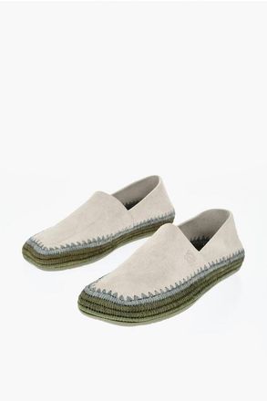Loewe PAULAS Espadrilles aus Veloursleder mit Gummisohle Gr&ouml;&szlig;e 40
