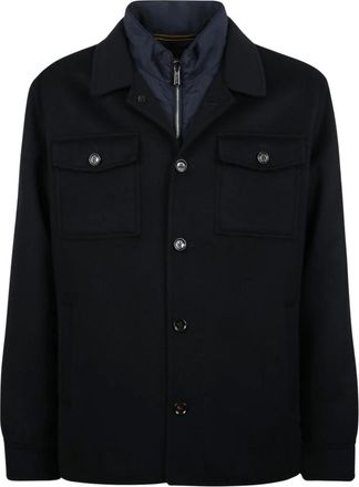 Moorer Manteau Dossi - Homme - Vestes - Bleu - Taille: L