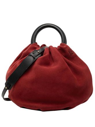 Loewe sac &agrave; bandouli&egrave;re Bounce en daim (2014) - Rouge