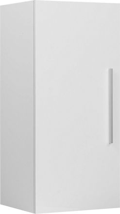 Beliani Trendy wei&szlig;er H&auml;ngeschrank MDF-Platte Aluminium Bilbao