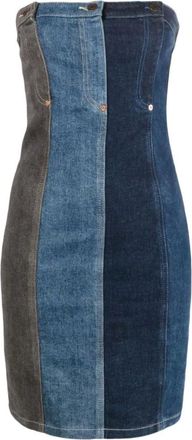 Moschino Femme, Robes, Bleu, Taille: 38 FR Short Robes