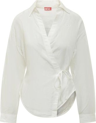 Diesel Femme, Blouses et Chemises, Blanc, Taille: 38 FR C-Delphos-S3