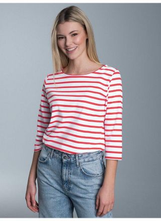 Trigema Longsleeve TRIGEMA Dreiviertelarm Shirt mit Ringelmuster (1-tlg)