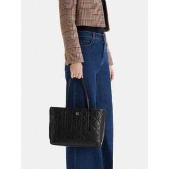 Calvin Klein Handtasche Calvin Klein Quilted Small Tote LV04F3325G Schwarz