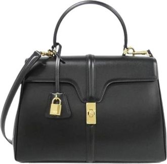 Celine Sac &agrave; main Pre-owned 16 Medium en cuir de veau - Femme - Pre-owned - Noir - Taille: ONE Size