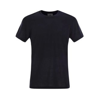 PT01 T-Shirt aus edlem Baumwoll-Seide-Jersey - - Tops - Herren - Blau - 3XL