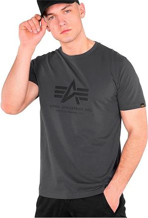 Alpha Industries Alpha Industries Herren Basic Für T-Shirt, Greyblack/Black, M EU