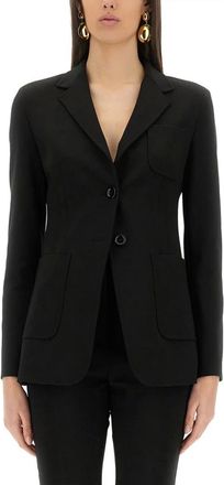 Max Mara Femme, Vestes, Noir, Taille: 38 FR Crepe Blazer