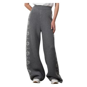 Moorer Divya Weite Hose - - Trousers - Damen - Grau - XS