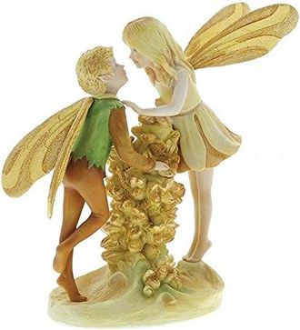 Enesco Flower Fairies Gorse Figurine, Resin, Mehrfarbig, 7 x 4 x 9.5 cm