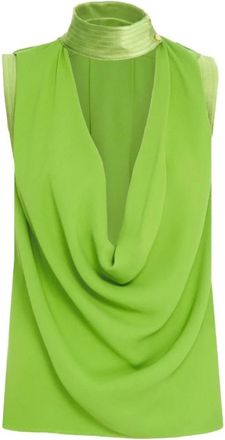 Elisabetta Franchi Femme, Tops, Vert, Taille: 38 FR Top