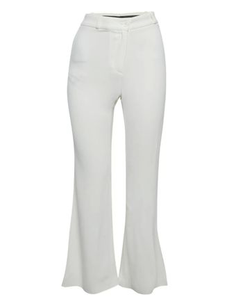 Roberto Cavalli pantalon &agrave; coupe &eacute;vas&eacute;e - Blanc