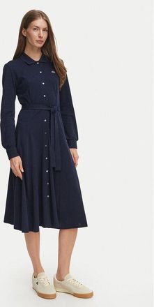 Lacoste Hemdkleid EF5299 Dunkelblau Regular Fit