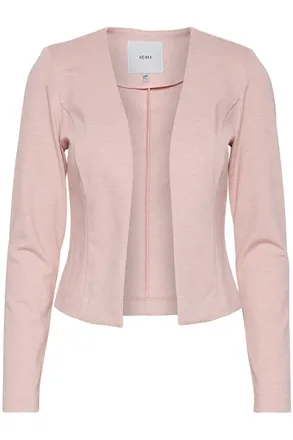 Ichi IHKATE SHORT BL Damen Blazer Kurzblazer Jacke Kurzblazer mit Stretch, Größe:XS, Farbe:Rose Smoke Melange (1415061)