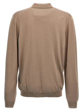 Zanone Flexwool Polo Shirt - Beige