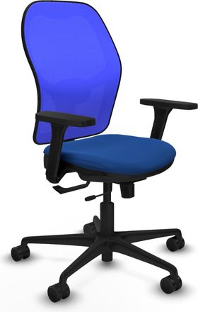 Piqueras y Crespo B&uuml;rostuhl mit 3D-Armen, h&ouml;henverstellbare Lendenwirbelst&uuml;tze, ausgestattet mit Syncro/Traslack und eingespritztem Schaum. Mit Rollen von 65 mm Nylon, 