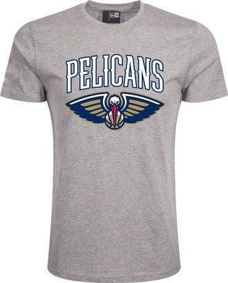 New Era NBA New Orleans Pelicans Team Logo T-Shirt - Grau